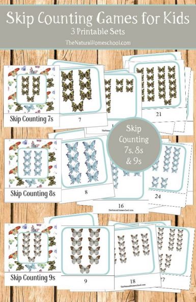 Montessori-Inspired Skip Counting 3-Part Cards {7s, 8s and 9s} - The ...