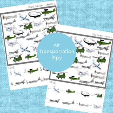 Land, Water & Air Transportation for Kids Printable MEGA Bundle ...