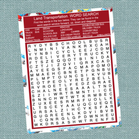 Land, Water & Air Transportation for Kids Printable MEGA Bundle ...