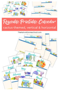12-Month Homeschool Calendars [vertical & horizontal] - The Natural ...