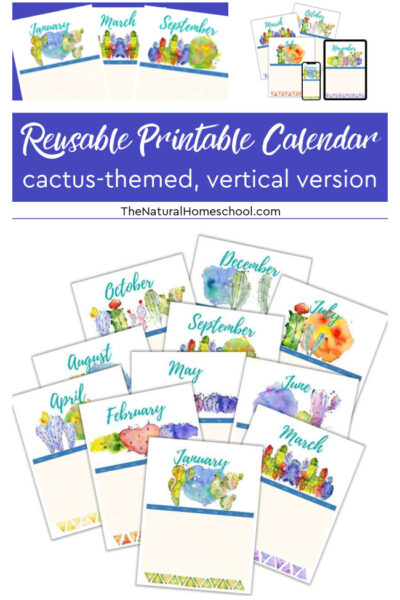 Organize your Homeschool with this Free Printable 2021 Calendar - The ...